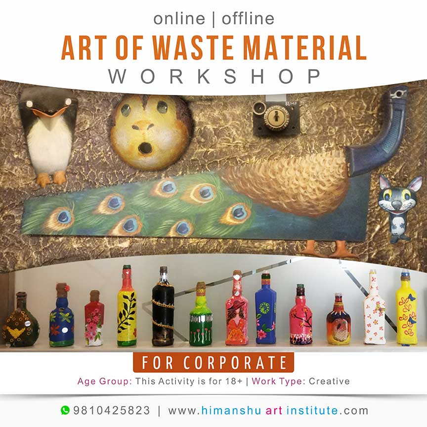 Art of Waste Material Workshop for Corporate | Special Art of Waste ...