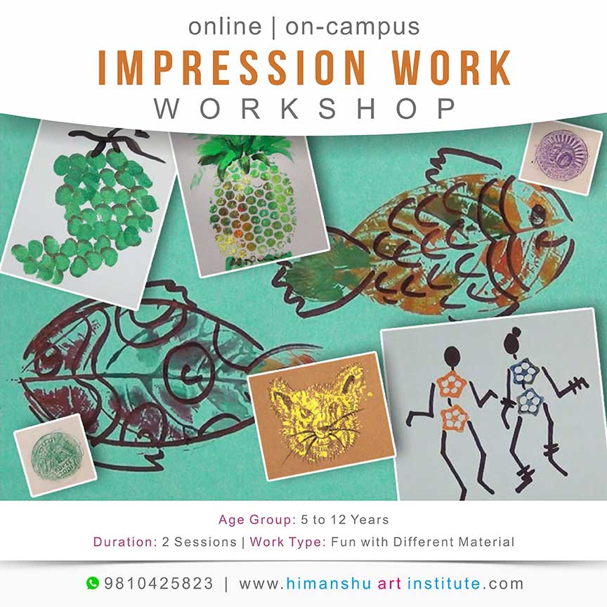 Join Online or Offline Impression Art Workshop for Kids | Painting ...